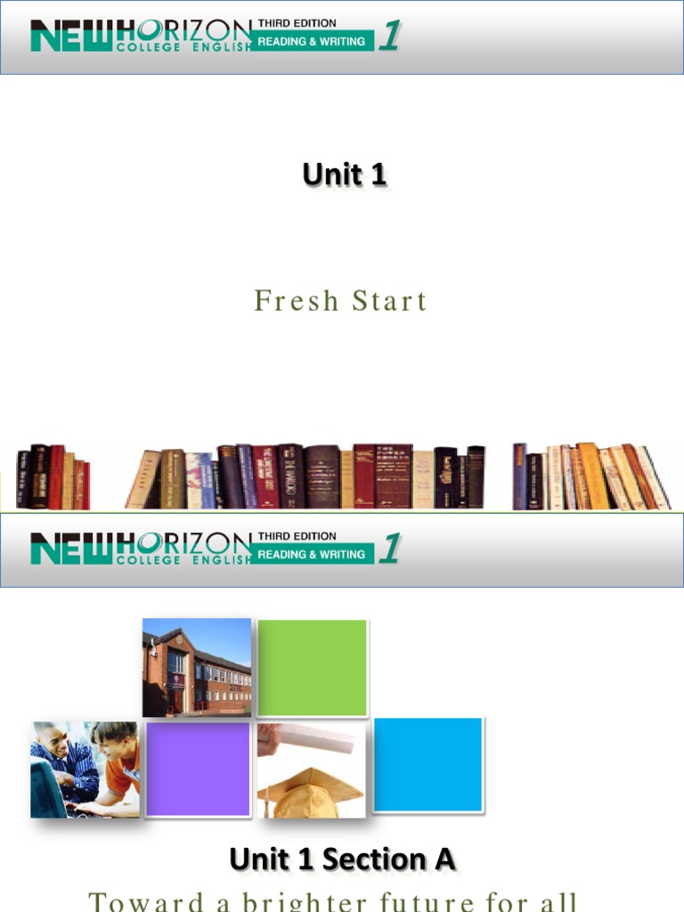 Fresh Start: Education and Writing Skills | PDF