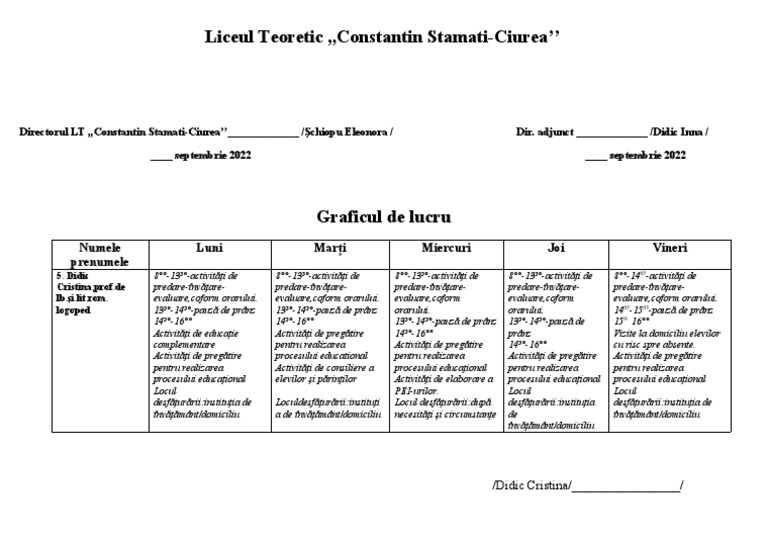 Graficul de Lucru | PDF