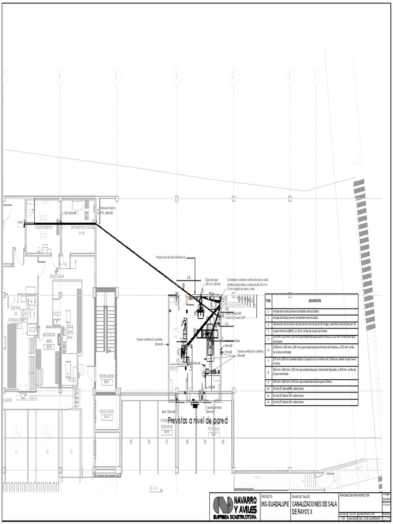 Planta base sótano Rayos X-cotas | PDF