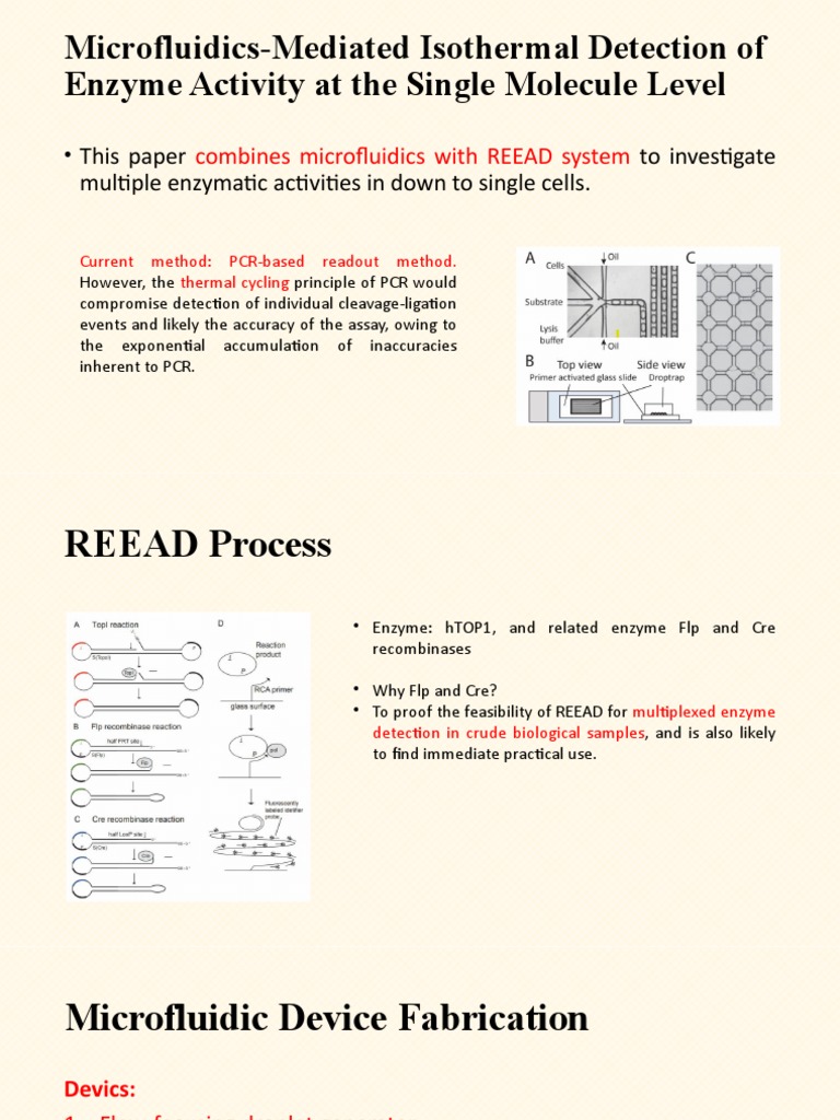 Presentation Microfluidics | PDF | Microfluidics | Enzyme Assay
