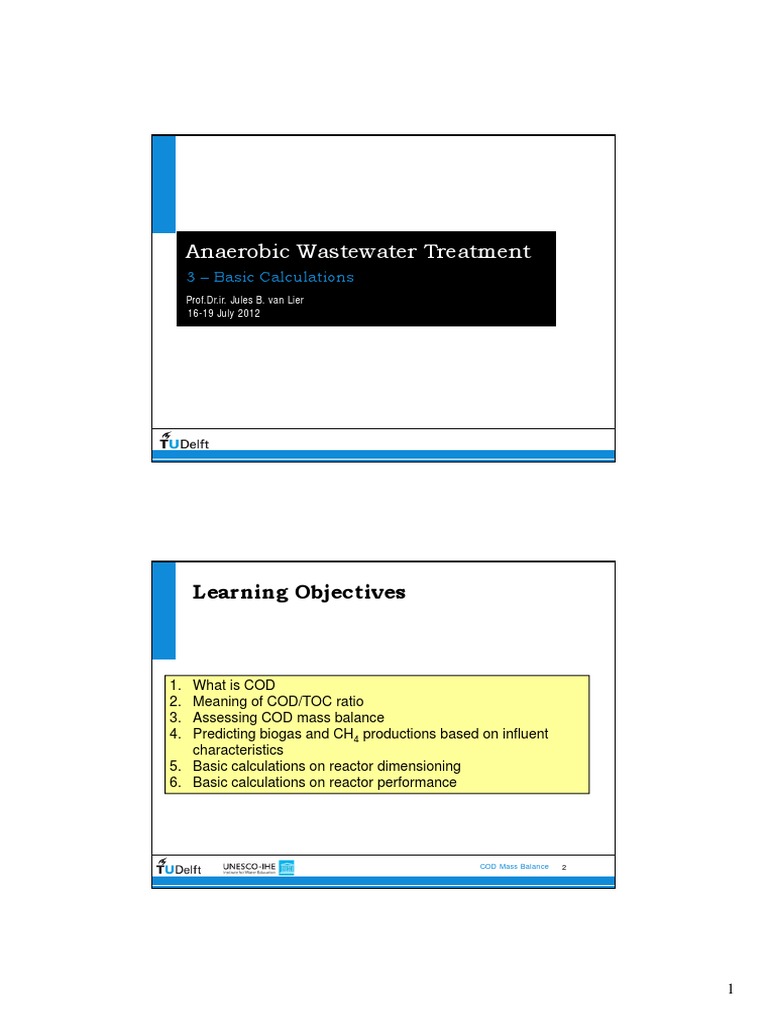 3-COD Mass Balance (Compatibility Mode) | PDF | Methane | Carbon Dioxide