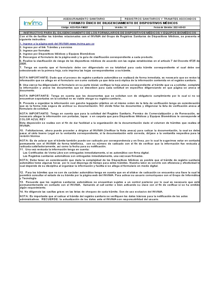 Ass-Rsa-Fm007 - Certificado Sin Registro | PDF