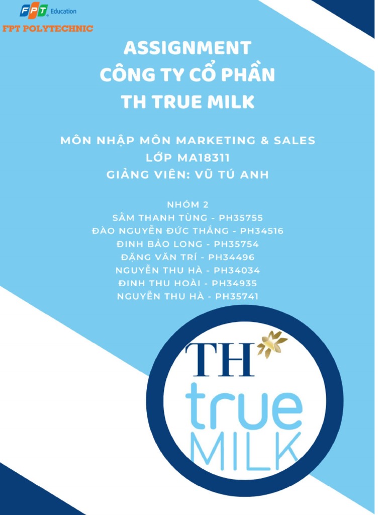 CTY TH true Milk nhập mon sale | PDF