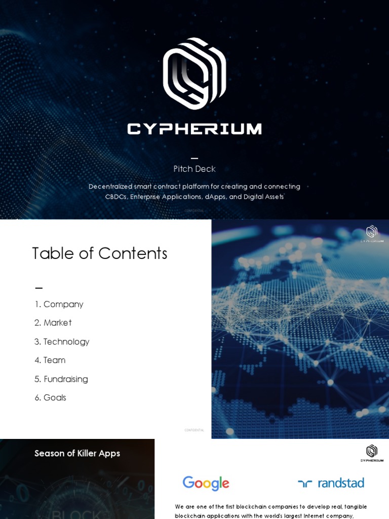 Pitch Deck - Cypherium | PDF | Cryptocurrency | Cloud Computing