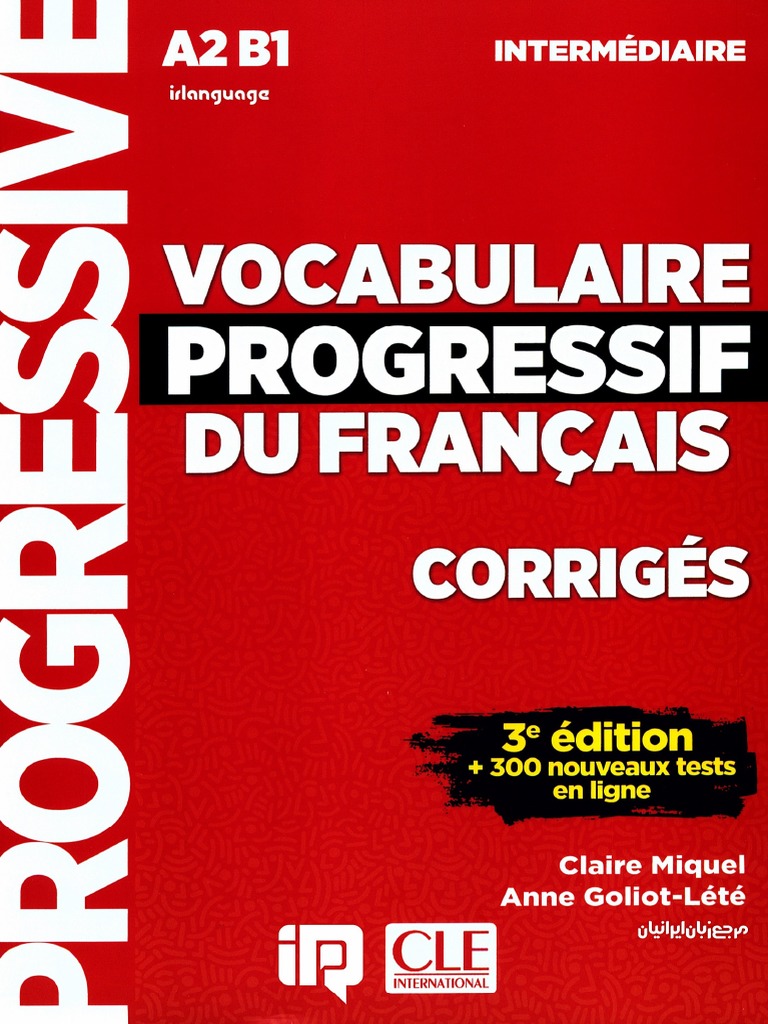 Vocabulaire Progressif Du Francais A2 B1 Answer Key | PDF