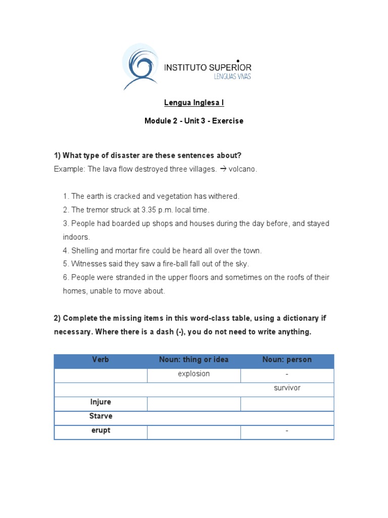 Unit 3 - Exercise With Keys | PDF
