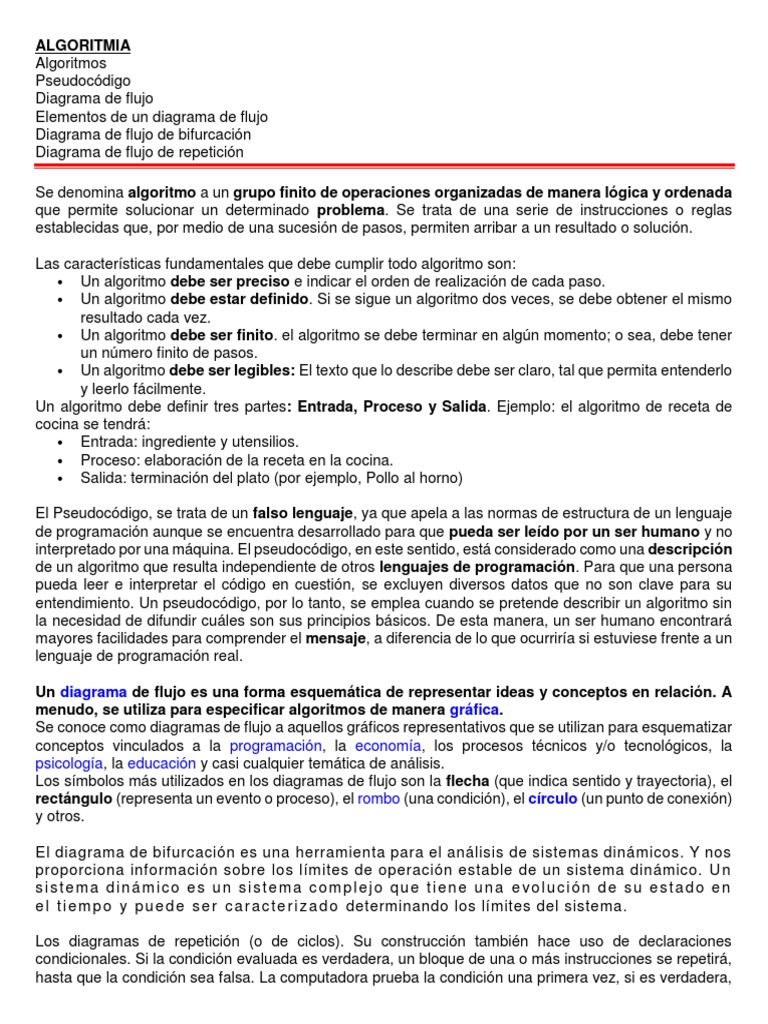 Unidad 5 Algoritmia | PDF | Algoritmos | Programación de computadoras