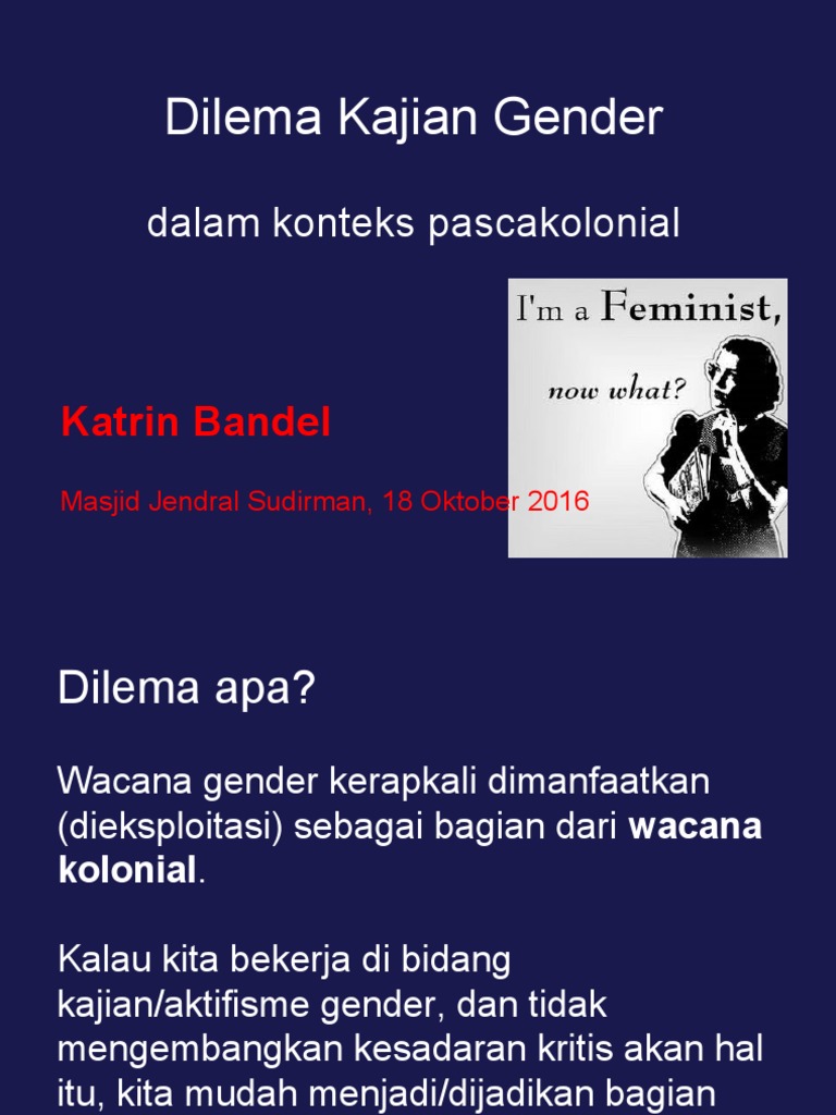Kajian Gender Dalam Konteks Pascakolonial | PDF