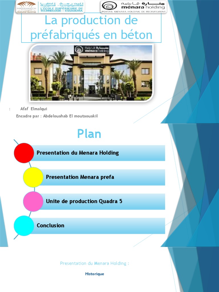 Production de Préfabriqués en Béton chez Menara Prefa | PDF ...