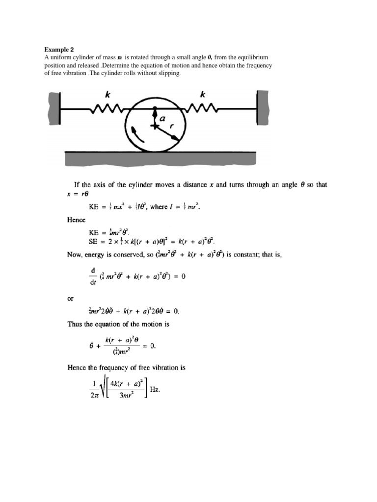 Vibration Example | PDF | Damping | Oscillation