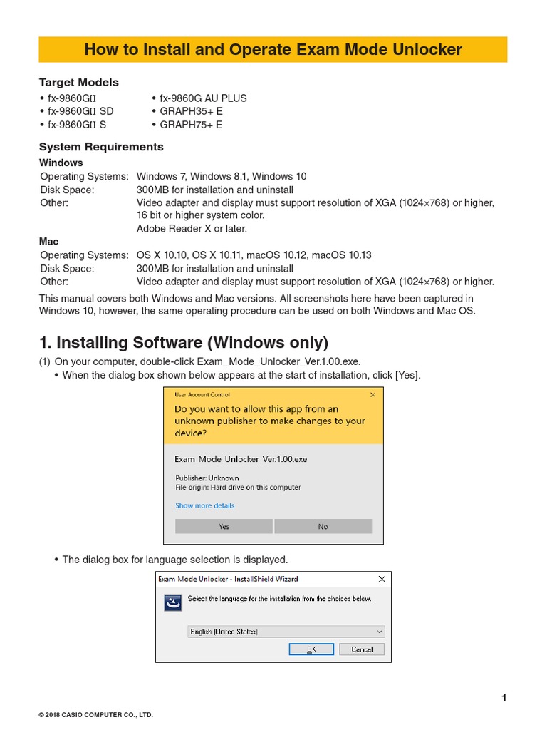 Exam Mode Unlocker UG en | PDF | Installation (Computer Programs ...
