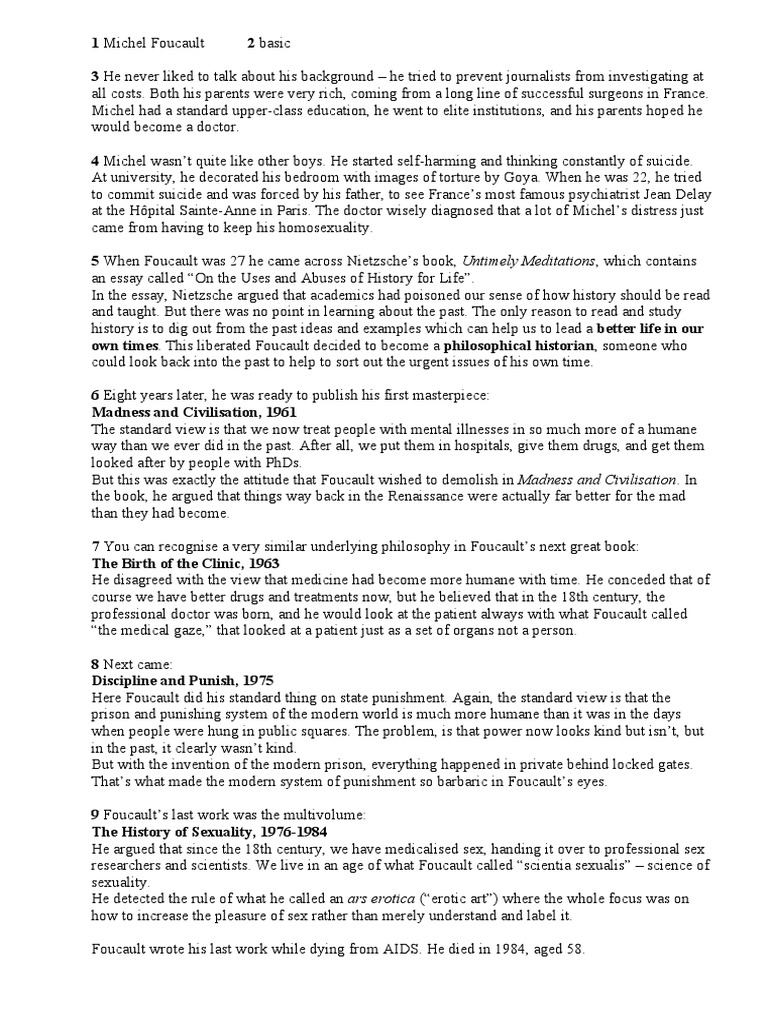 Michel Foucault | PDF | Michel Foucault