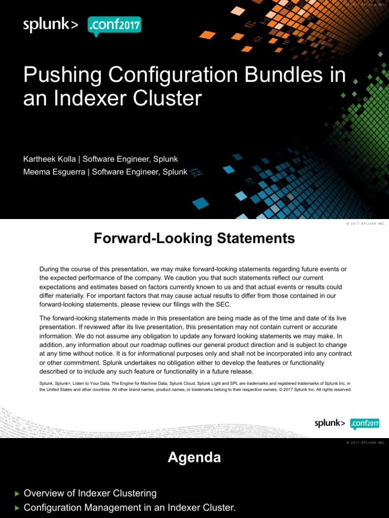 Pushing Configuration Bundles in An Indexer Cluster | PDF | Trademark ...