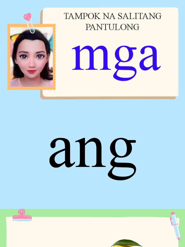 Salitang Pantulong MGA | PDF