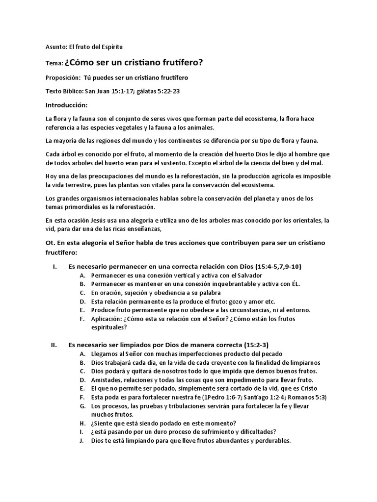 Cómo Ser Un Cristiano Fructífero | PDF | Amor | Cristo (título) Cómo Ser Un Cristiano Fructífero | PDF | Amor | Cristo (título)