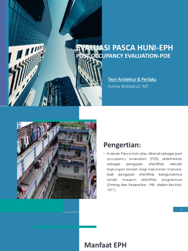 Evaluasi Pasca Huni-Eph | PDF