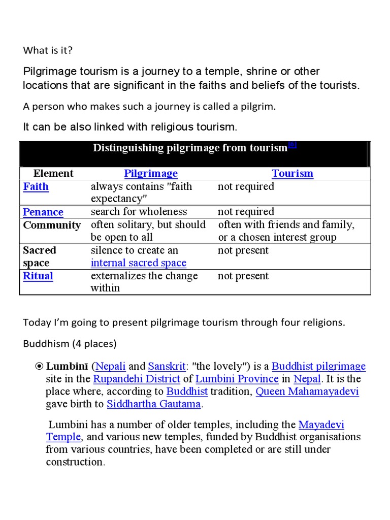 Pilgrimage Tourism | PDF | Pilgrimage