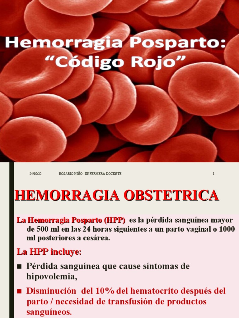 Aa Codigo Rojo Oct 2022 RN Hoy | PDF | Parto | Periodo posparto