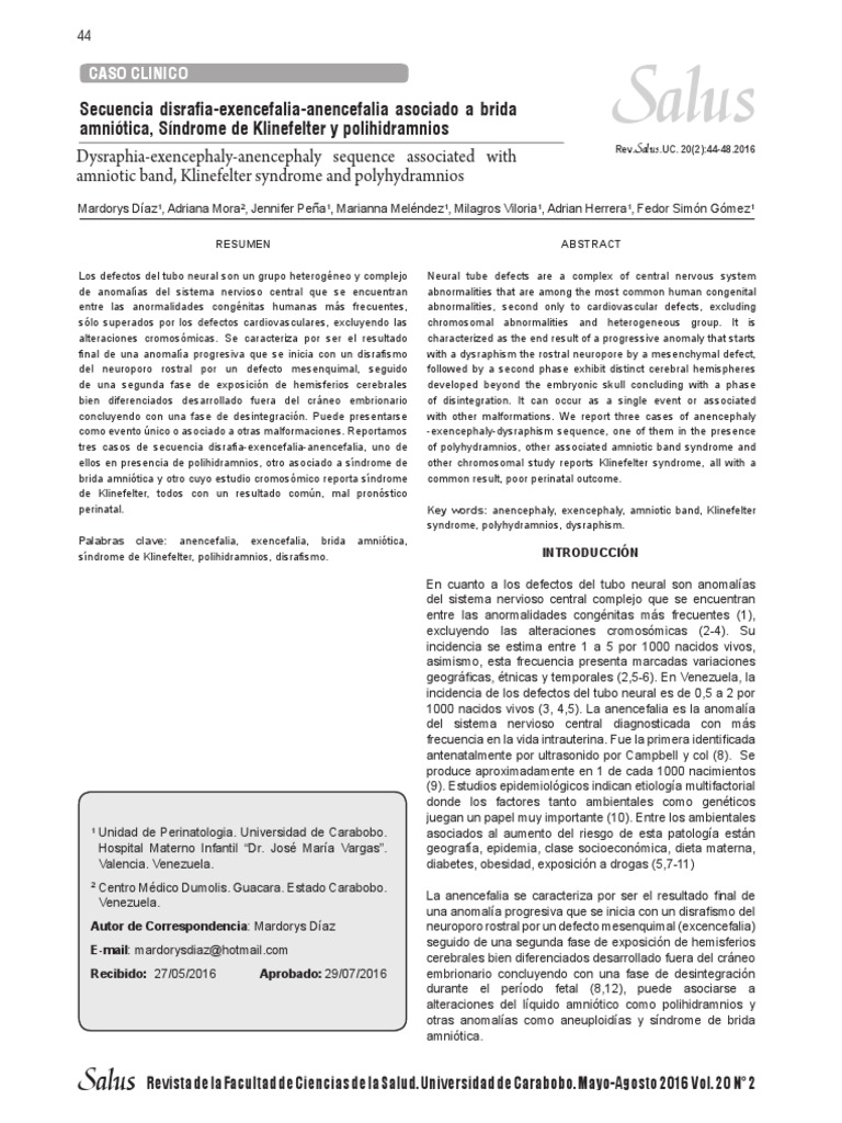 Art09 Secuencia Disrafia-Exencefalia-Anencefalia Asociado A Brida Salus ...