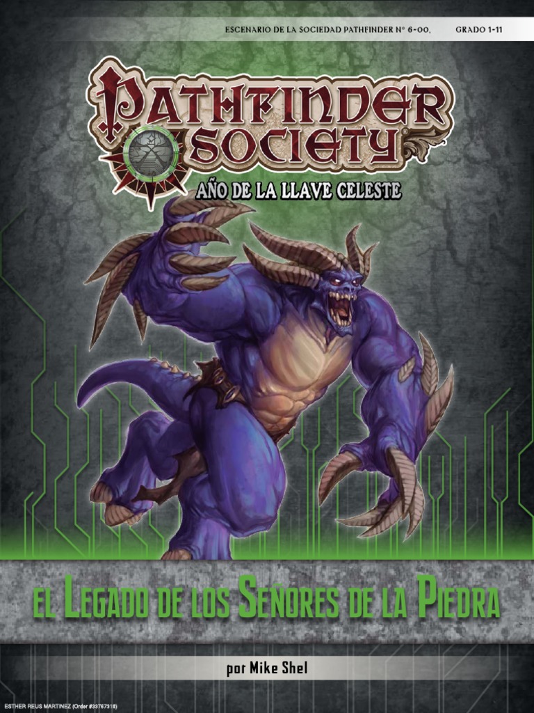 Pathfinder 1 . Ed El Legado de Los Señores de Piedra | PDF