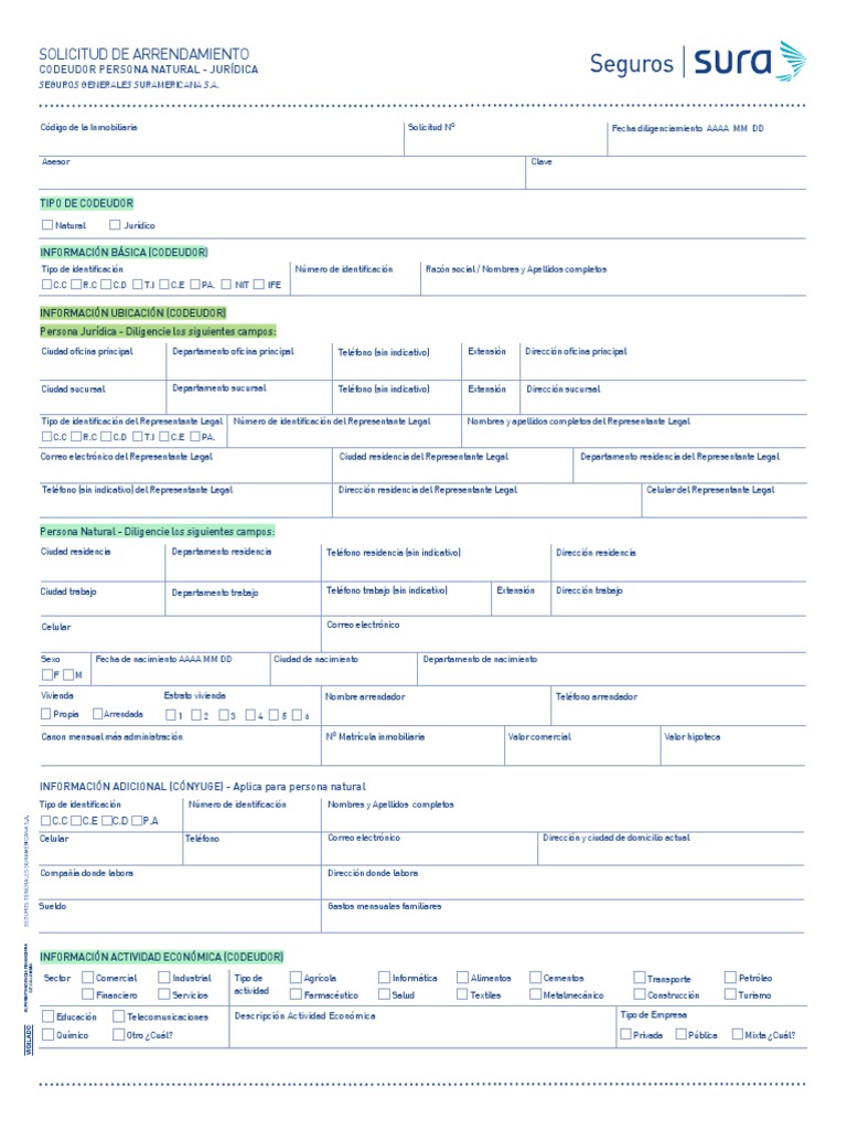 Formulario Codeudor | PDF