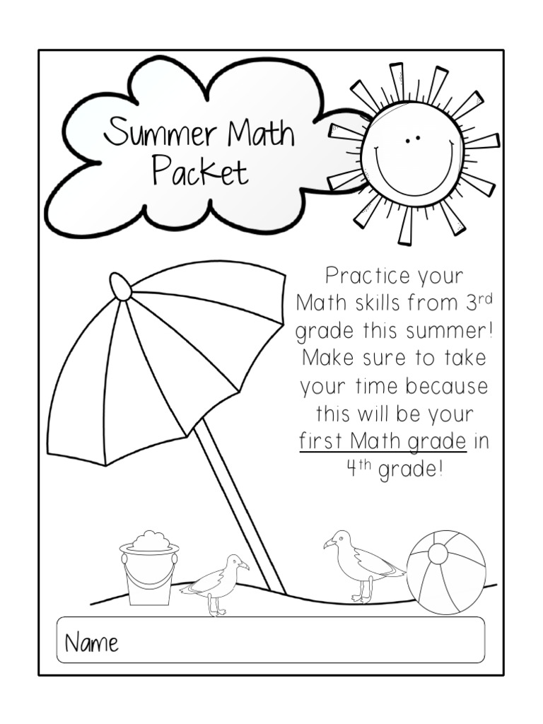 3rd Grade Summer Math Packet | PDF | Geometry | Elementary Mathematics