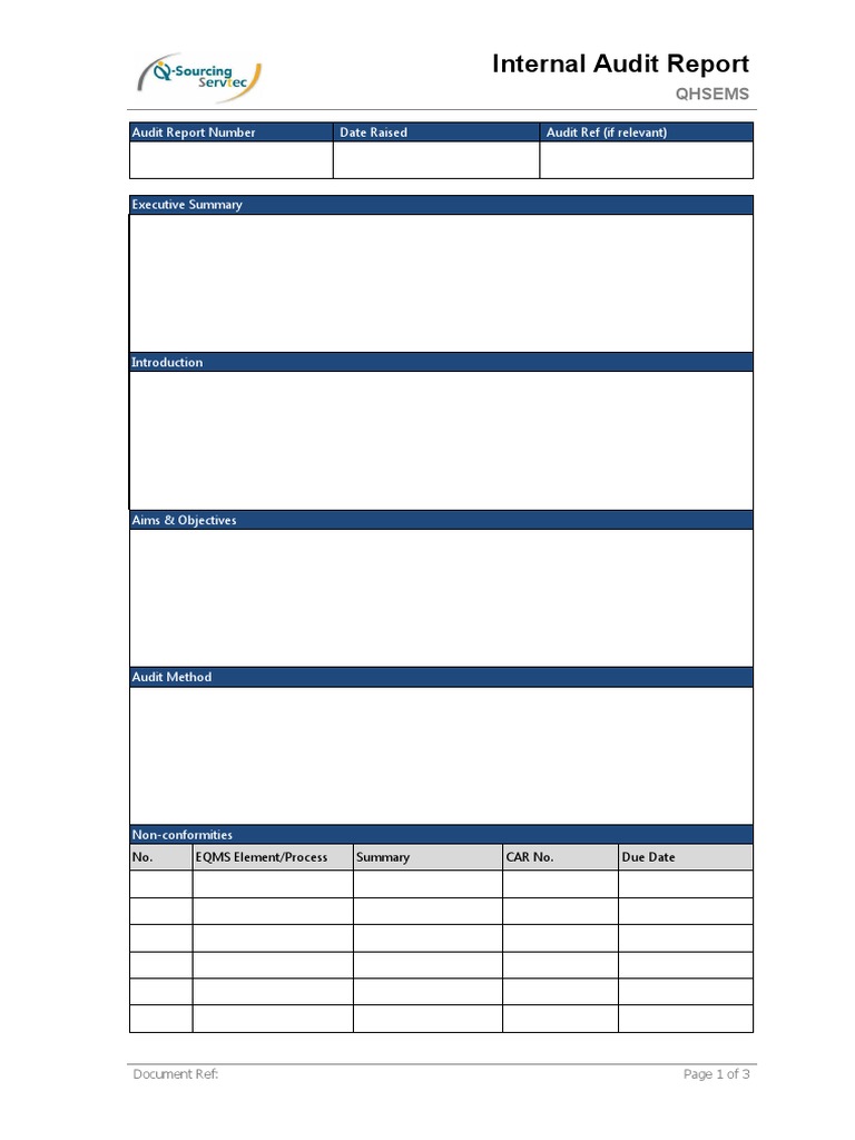 43 Internal Audit Report | PDF