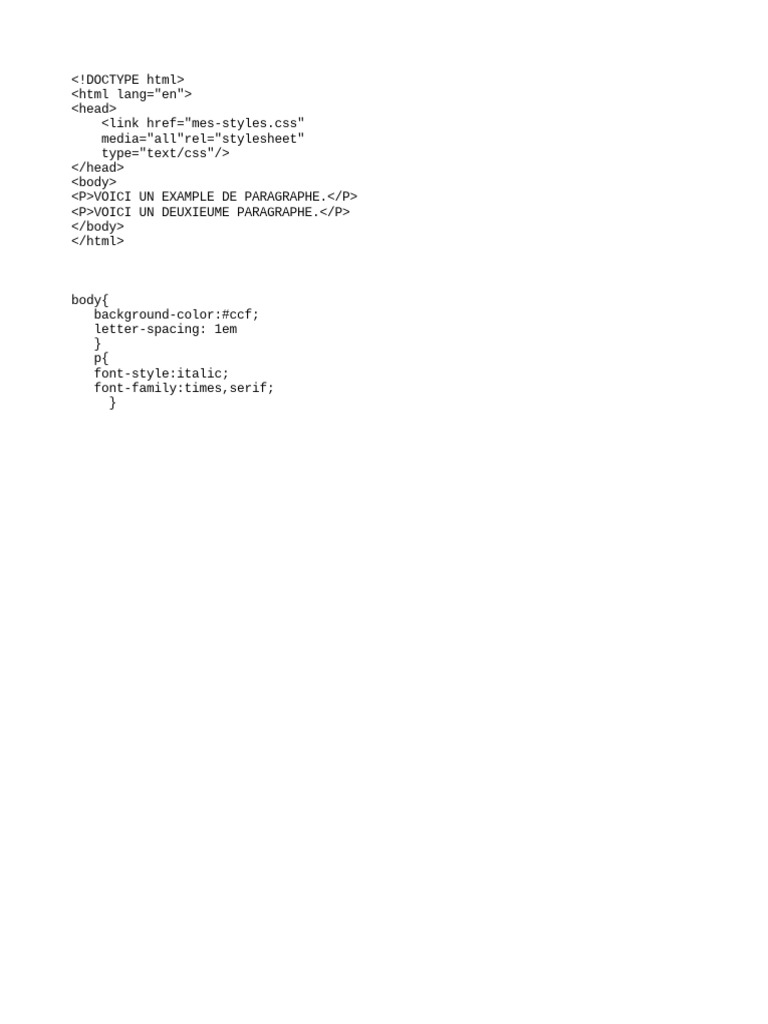 HTML Css Codes | PDF