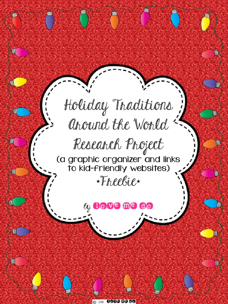 Holiday Traditions Around The World Research Project: Freebie | PDF ...