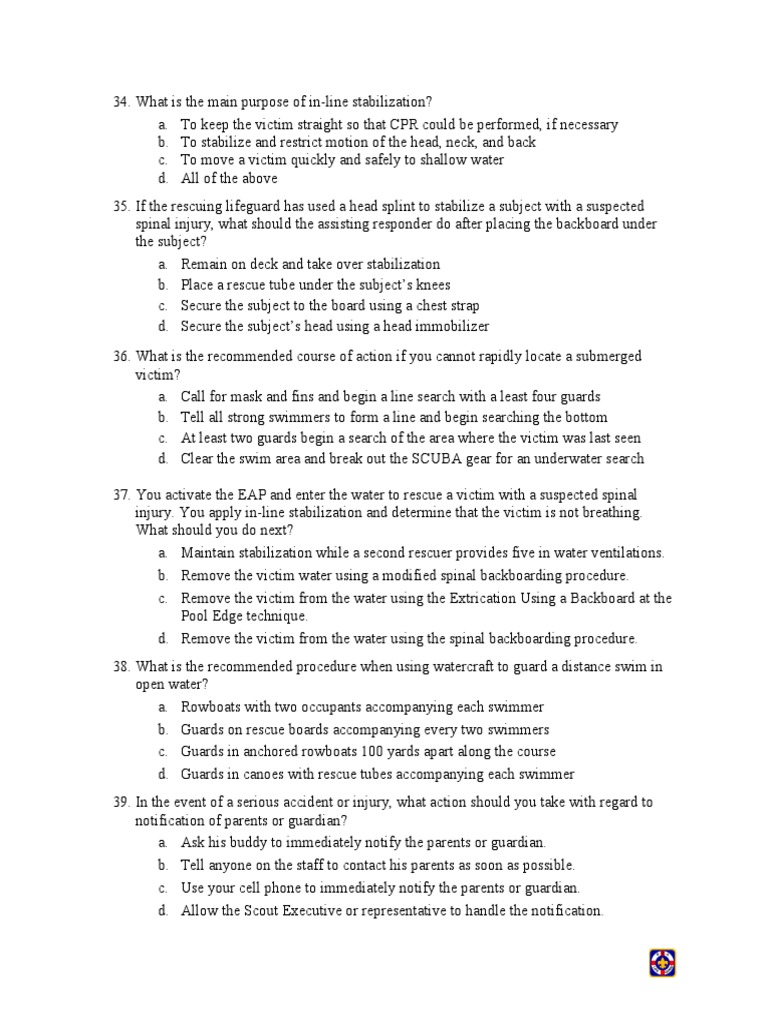 Bsa - Lifeguard - Instructor - Manual-2017 (Dragged) 4 | PDF | Swimming ...