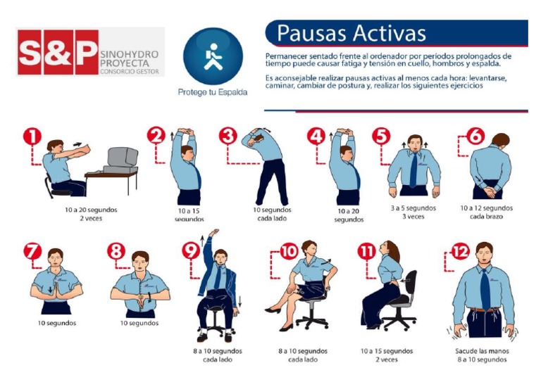 Pausas Activas en Oficina | PDF