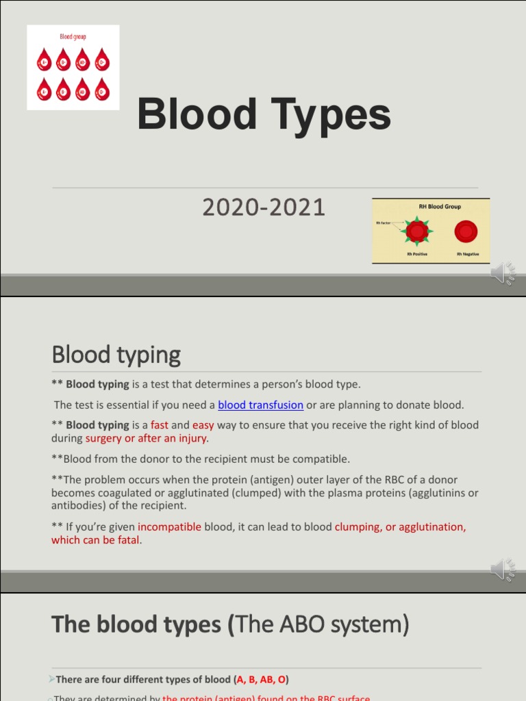 Blood Types | PDF | Blood Type | Blood Plasma