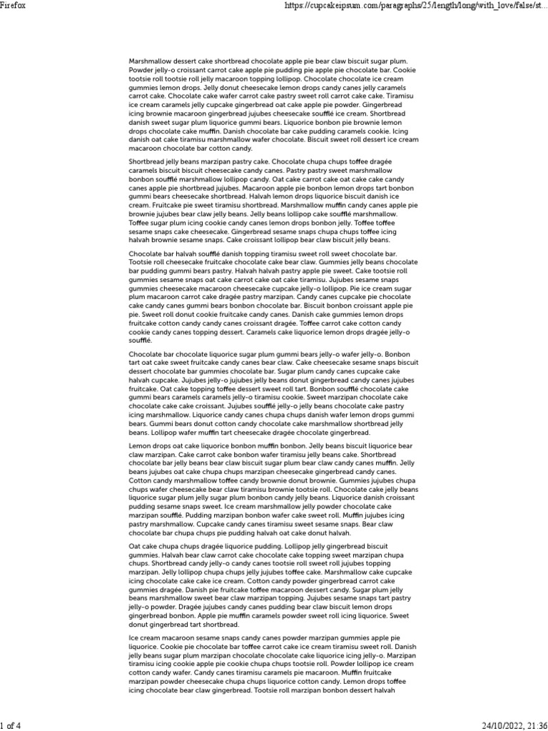 Cupcake Ipsum - Sugar-Coated Lorem Ipsum Generator | PDF | Desserts | Cakes