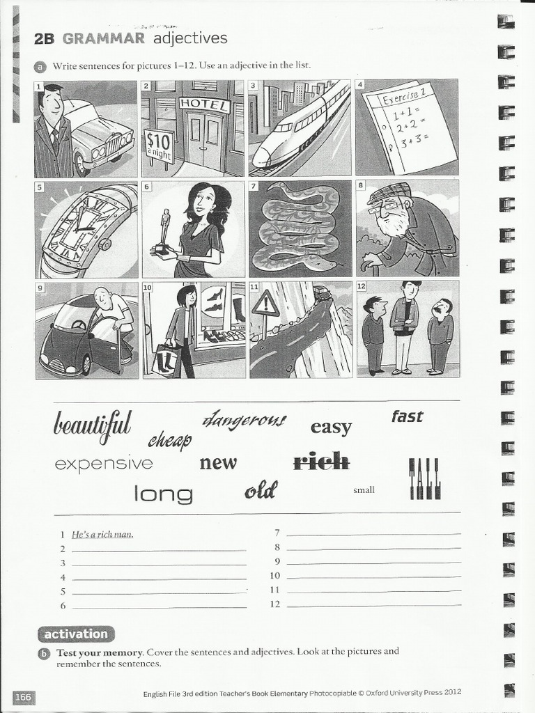 2B Grammar - Adjectives | PDF