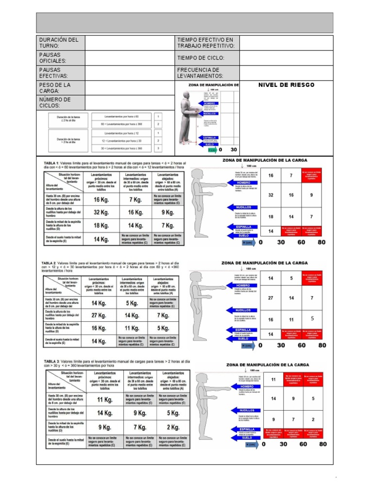ERGONOMIA-Planilla para Ejercicios Normativa Argentina | PDF