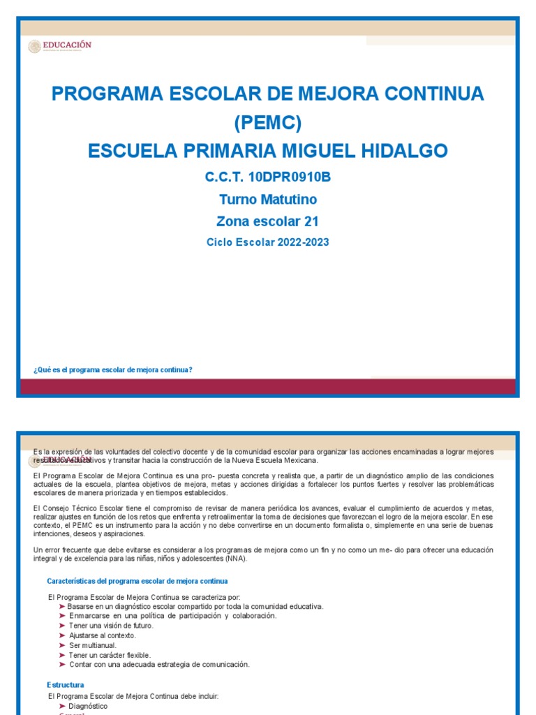 Pemc - 2023 MH | PDF | Método de enseñanza | Aprendizaje