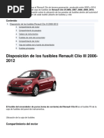 (RENAULT) Manual de Esquemas Electricos Renault Clio 2 | PDF