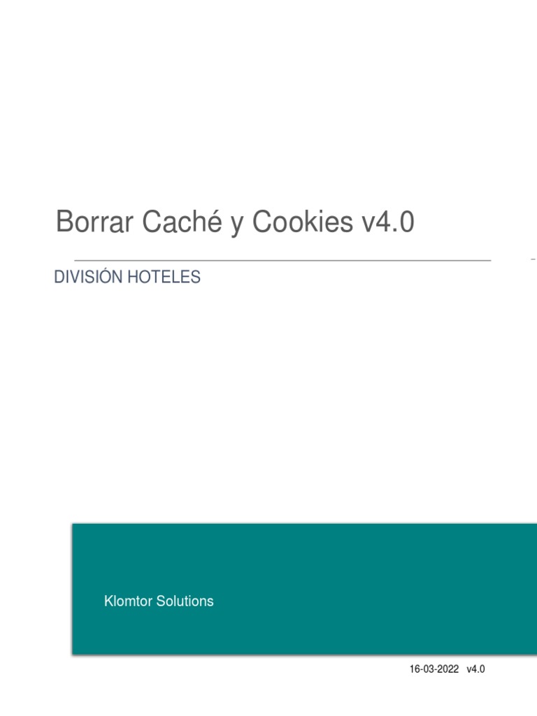 Borrar Cache y Cookies | PDF | Cookie HTTP | Caché (Computación)