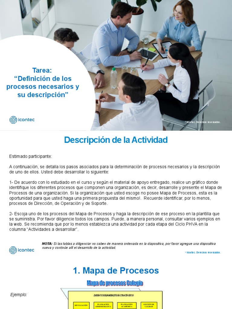 Tarea Definicion de Los Procesos Necesarios y Su Descripcion | PDF ...