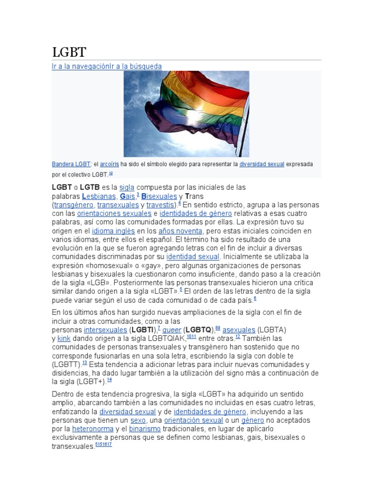 LGBT | PDF | LGBT | Estudios LGBTQIA+