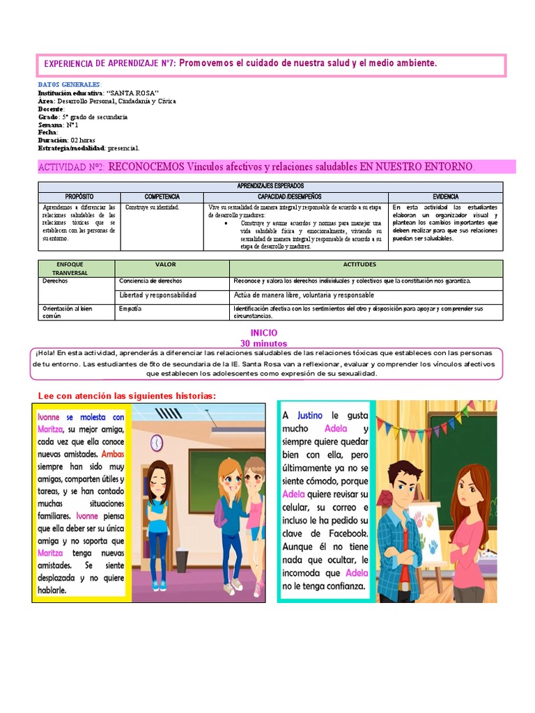 Eda 7 Act 2. | Descargar gratis PDF | La sexualidad humana | Experiencia