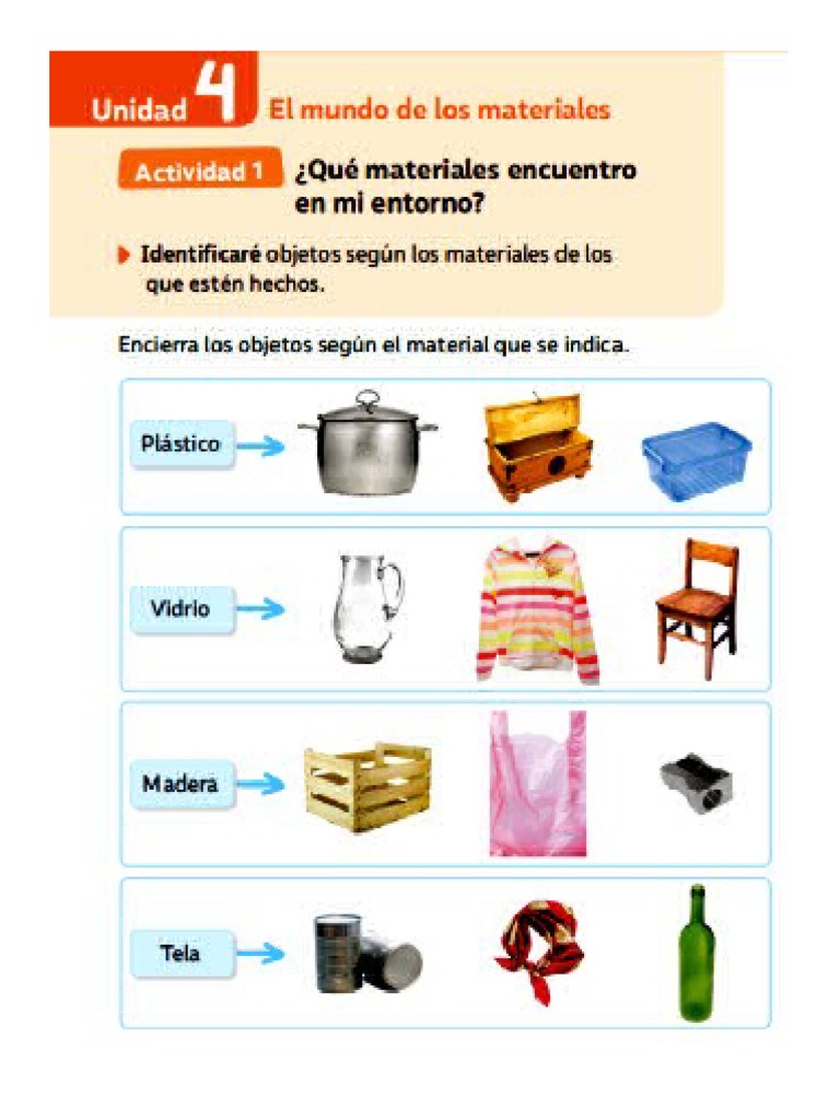 Actividad Materiales Fragil - Resistente | PDF