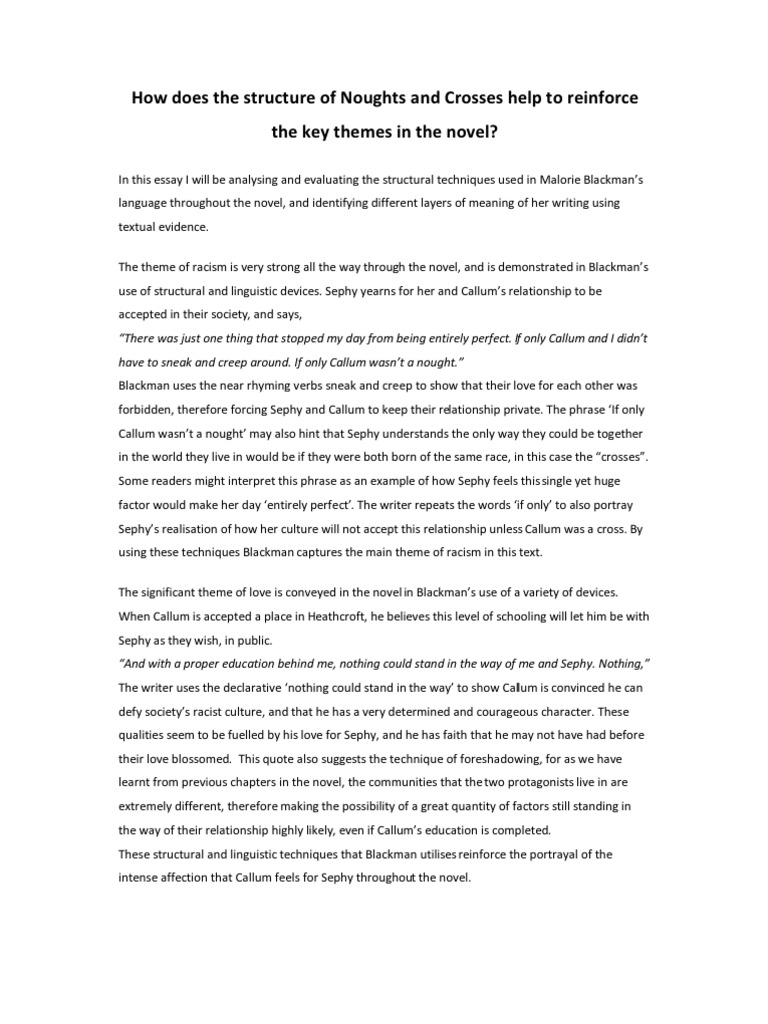 Noughts and Crosses Summary Insights | PDF | Poetry