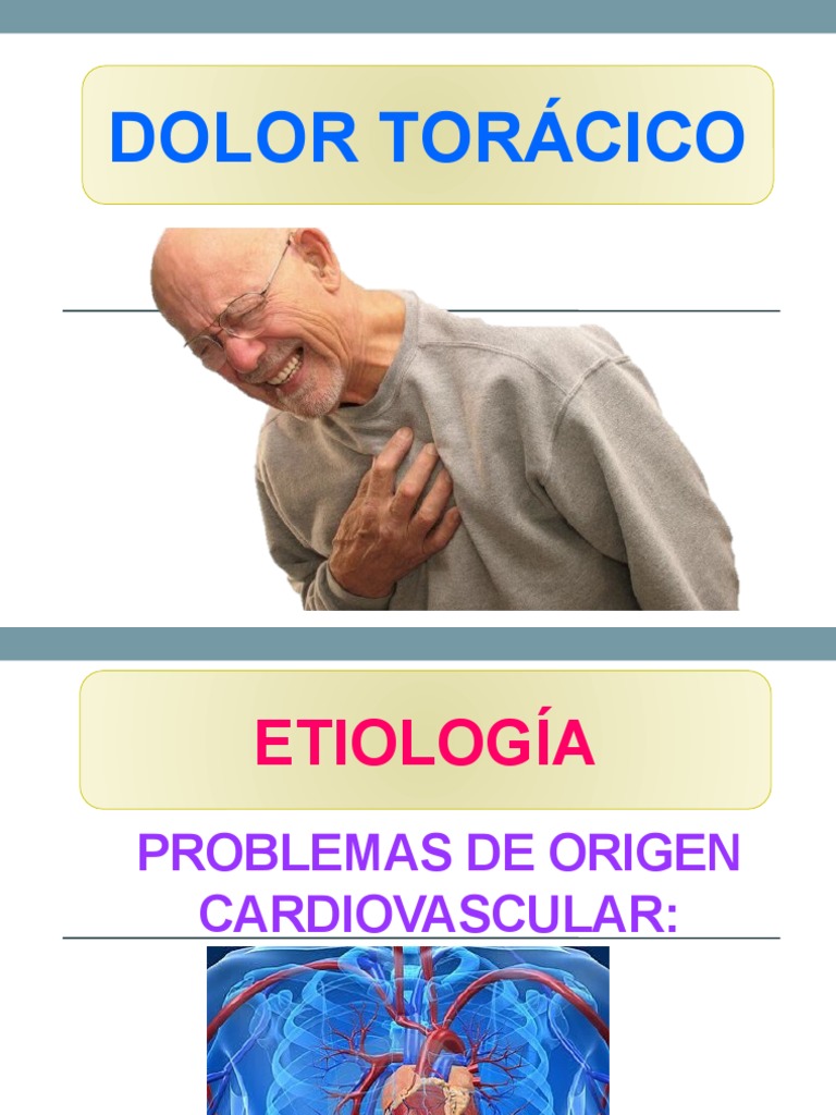 Causas del Dolor Torácico y Diagnóstico | PDF | Isquemia | Medicina CLINICA