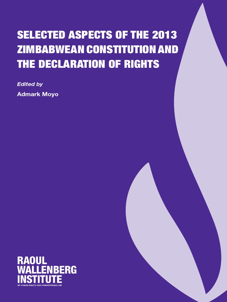 Selected Aspects of 2013 Zimbabwean Constitution and The DoR | PDF ...