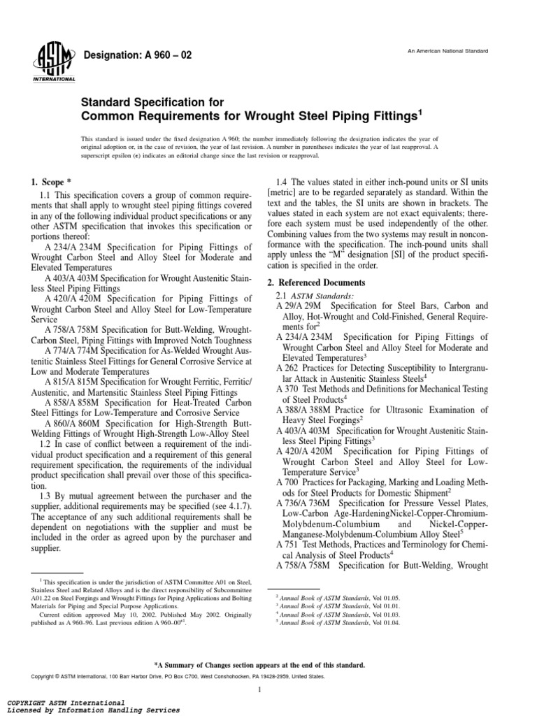 Astm A960 | PDF | Heat Treating | Stainless Steel
