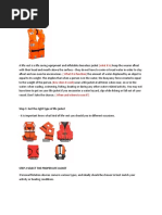 Uscg Approved Type I Offshore PFD Donning Instructions: Model # 110 ...