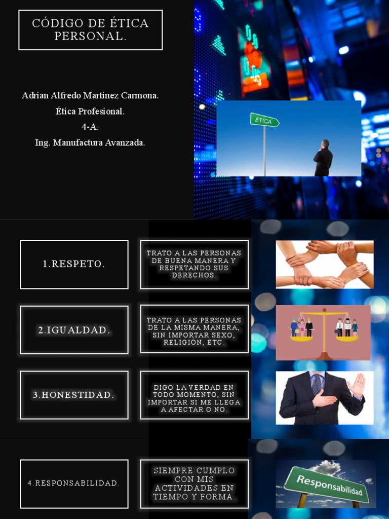 Código de Ética Personal | PDF | Relaciones personales, crianza y ...