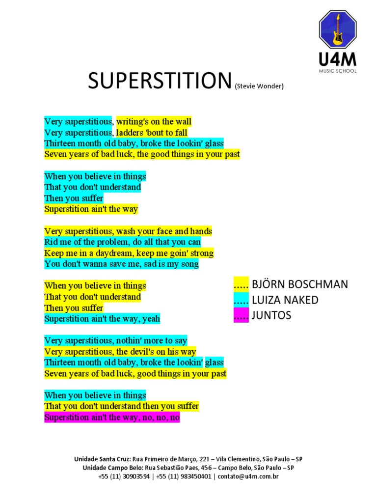SUPERSTITION | PDF | Wellness