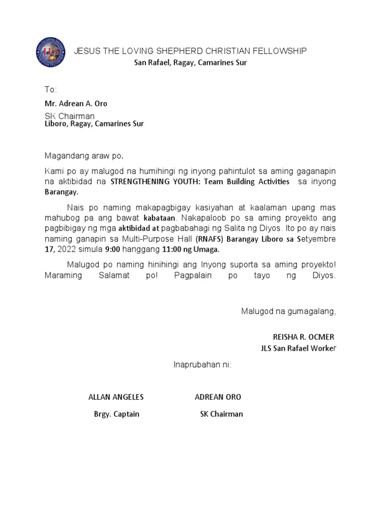 Jesus The Loving Shepherd Christian Fellowship Letter | PDF